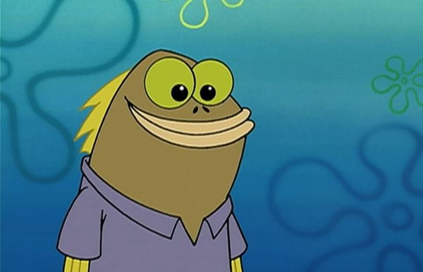 Spongebob Blue Fish With Weiner